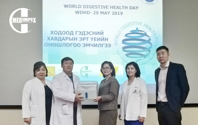 Улсынхаа ууган эмнэлэгт Хеликобактерийн оношлогооны төхөөрөмж бэлэглэлээ.